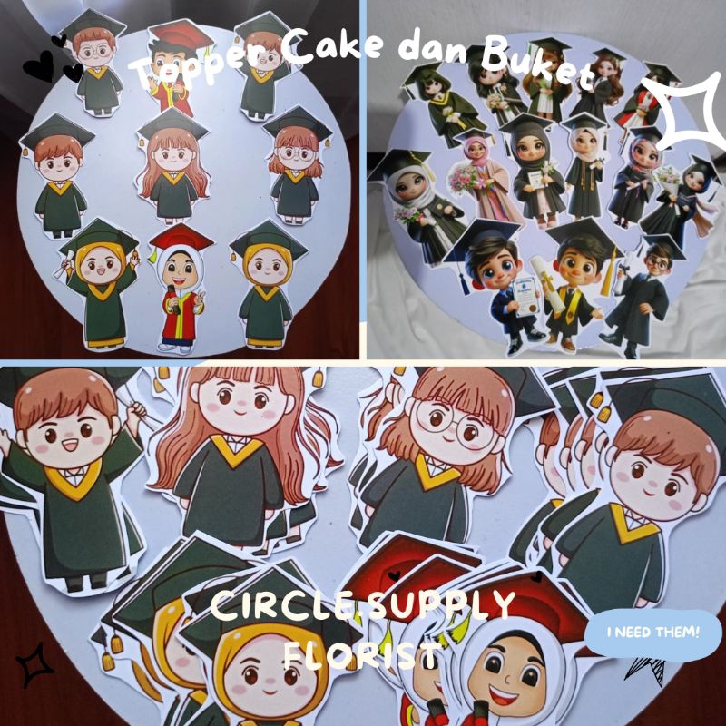 [Topper Graduation Jumbo 14cm] - Circle.Supply Graduation Topper ...