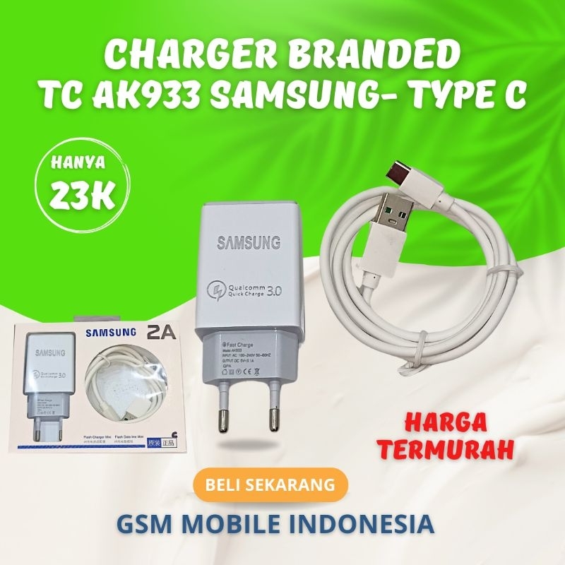 Charger Branded F5 / Tc AK933 Big Shell 2A Micro / TYPE C Fast Charging ...