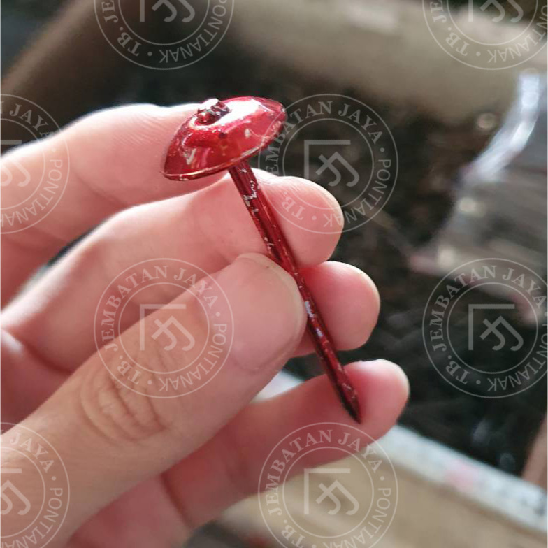 MERAH Red And Blue Zinc Nails 1/2 KG Half Kilo Roof | Shopee Malaysia