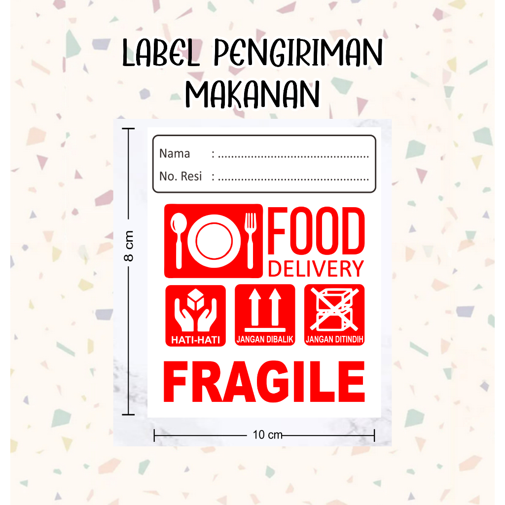 Fragile Label For Food | Shopee Malaysia