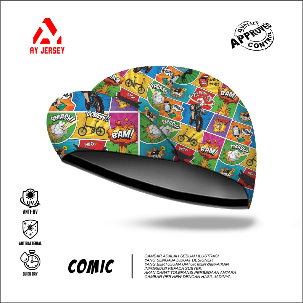 Cycling CAP BIKE RUNNING HAT | Comic COMIC | Shopee Malaysia