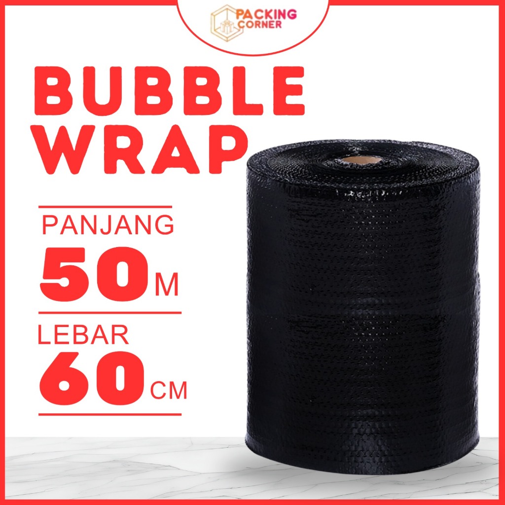 HITAM Bubble Wrap Roll 60cm x 50m Plastic Wrapping Bubblewrap Package ...