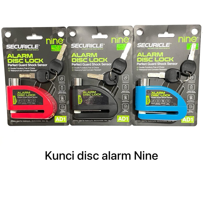 Disc ALARM Lock NINE | Shopee Malaysia
