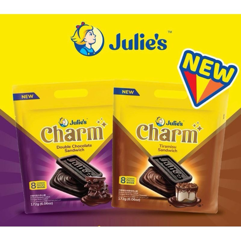 Julies Charm Tiramisu Sandwich Biscuit Julies Charm Double Chocolate ...