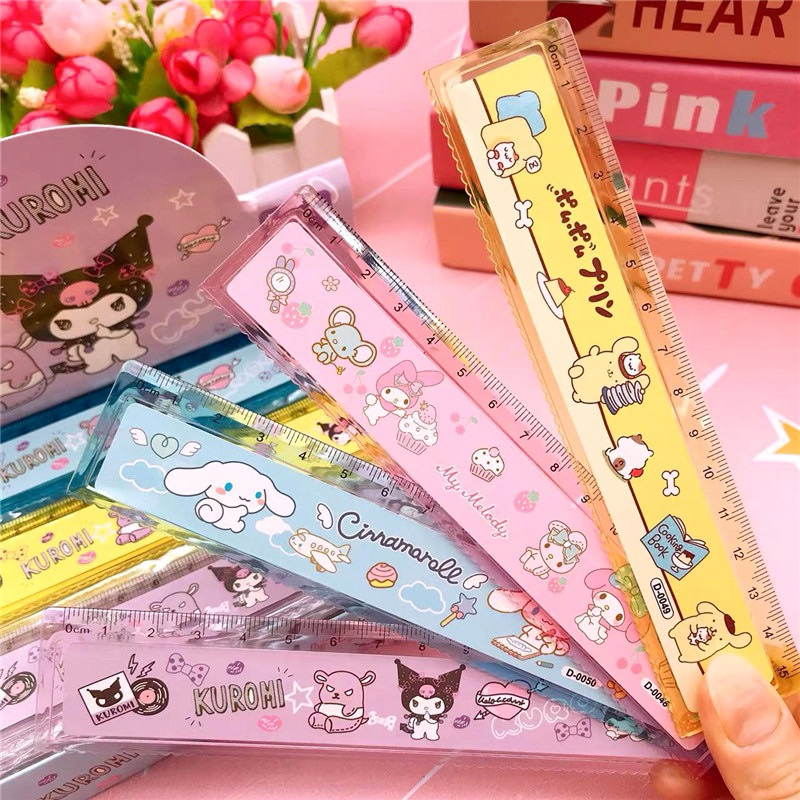 15cm ruler san*rio melody cinamoroll pompompurin kuromi character ...