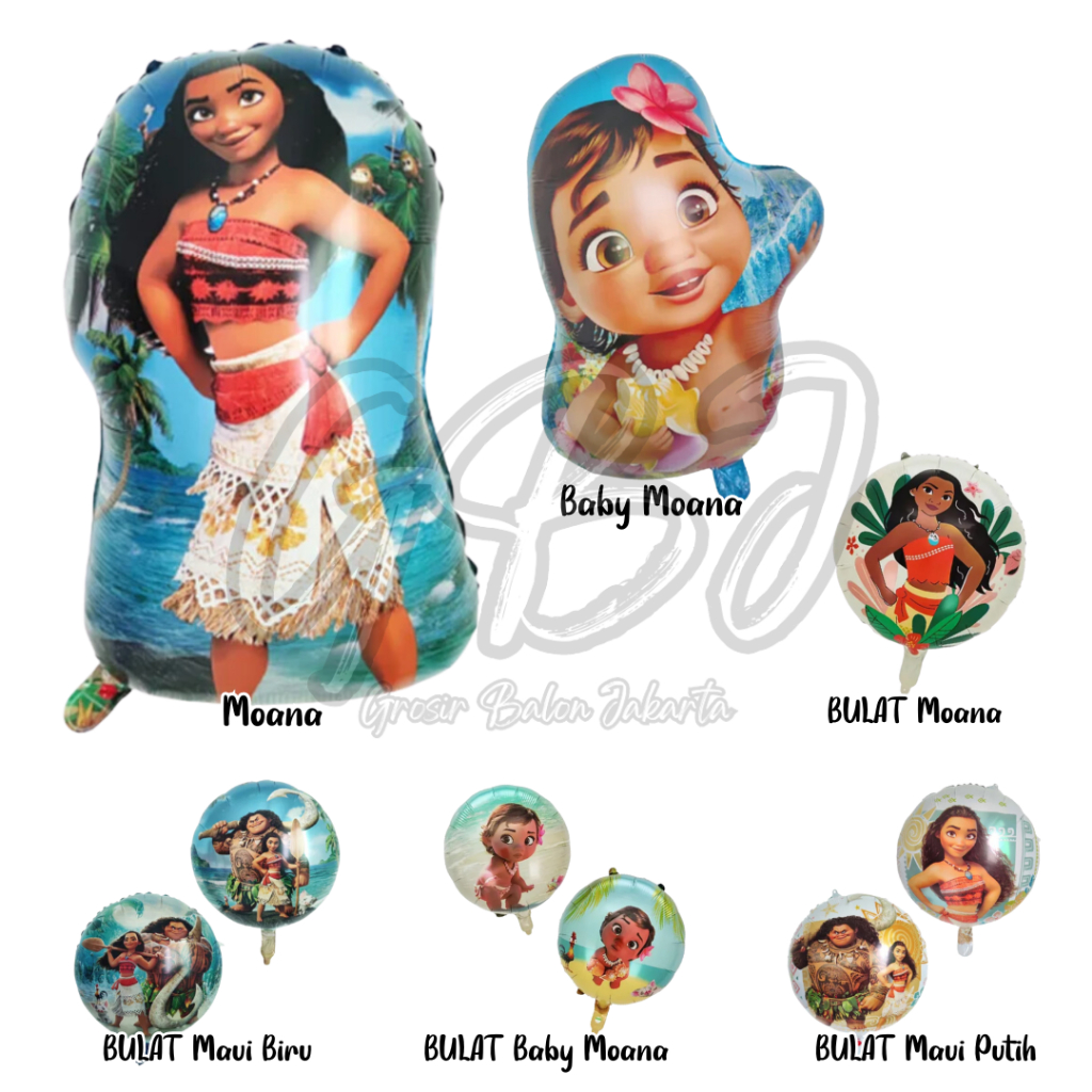 Moana JUMBO Foil Balloons/Disney Demigod Maui Round | Shopee Malaysia