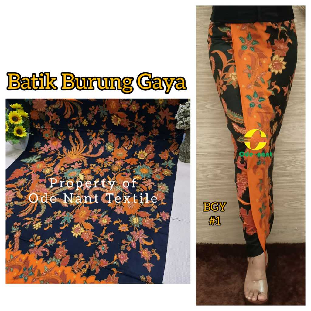 SPECIAL STYLE BATIK KAMEN BLACK / BALI BATIK KAMEN BIRD MOTIF / BATIK ...