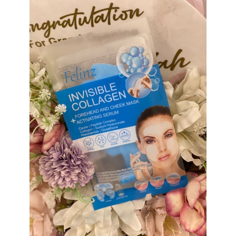 Felinz INVISIBLE COLLAGEN All Size AND CHEEK MASK | Shopee Malaysia