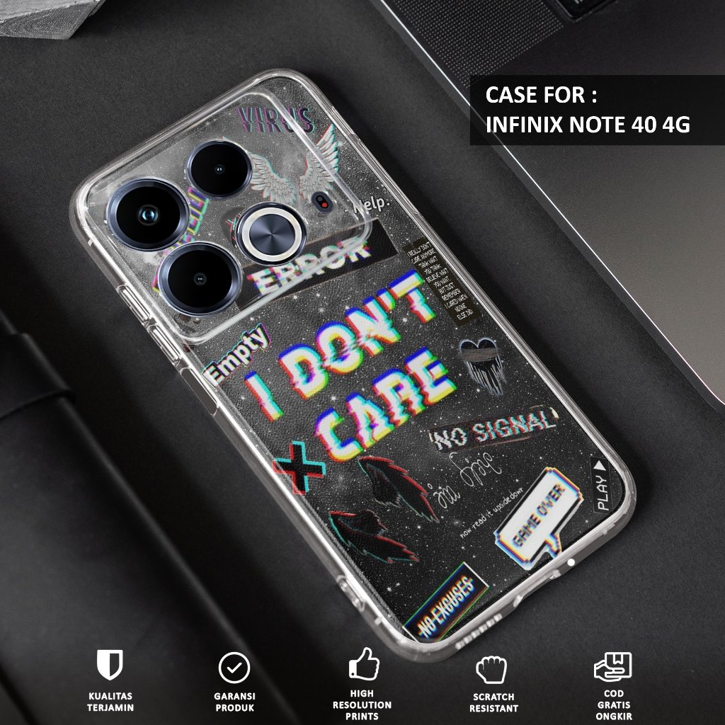 Case Infinix Note 40 4G - Casing Infinix Note 40 4G Motif POSTER BAND ...
