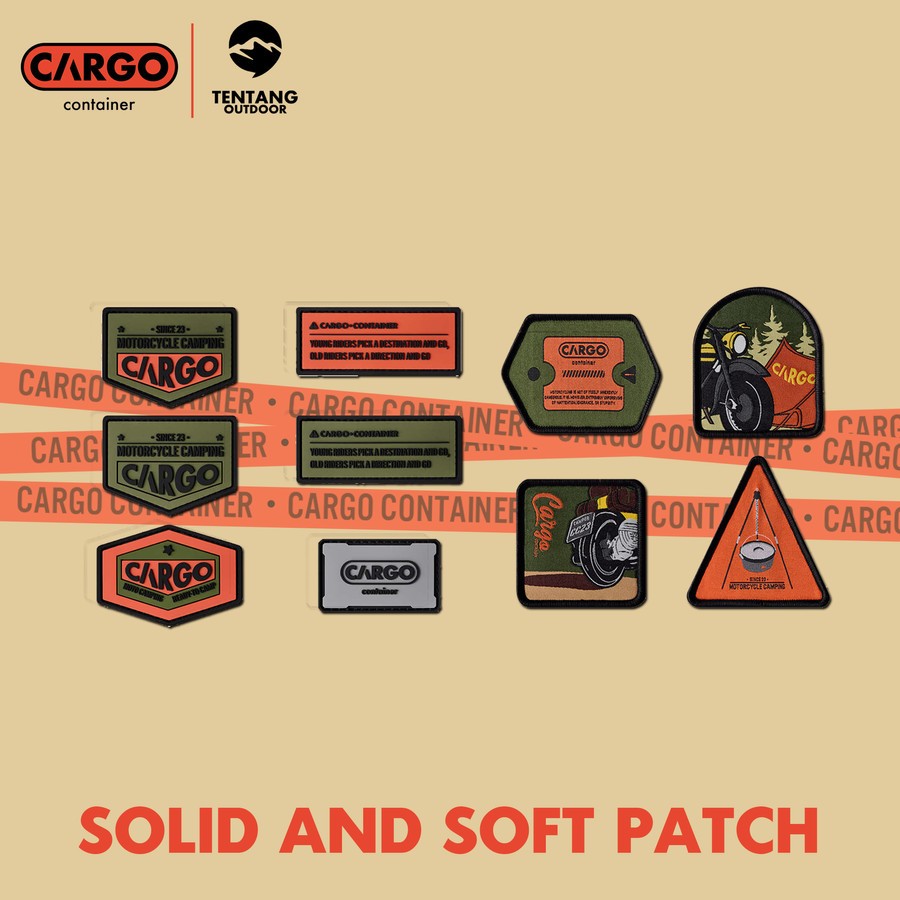 Cargo CONTAINER Solid And Soft Patch PVC Embroidered Emblem Outdoor Camping Accessories | Shopee ...