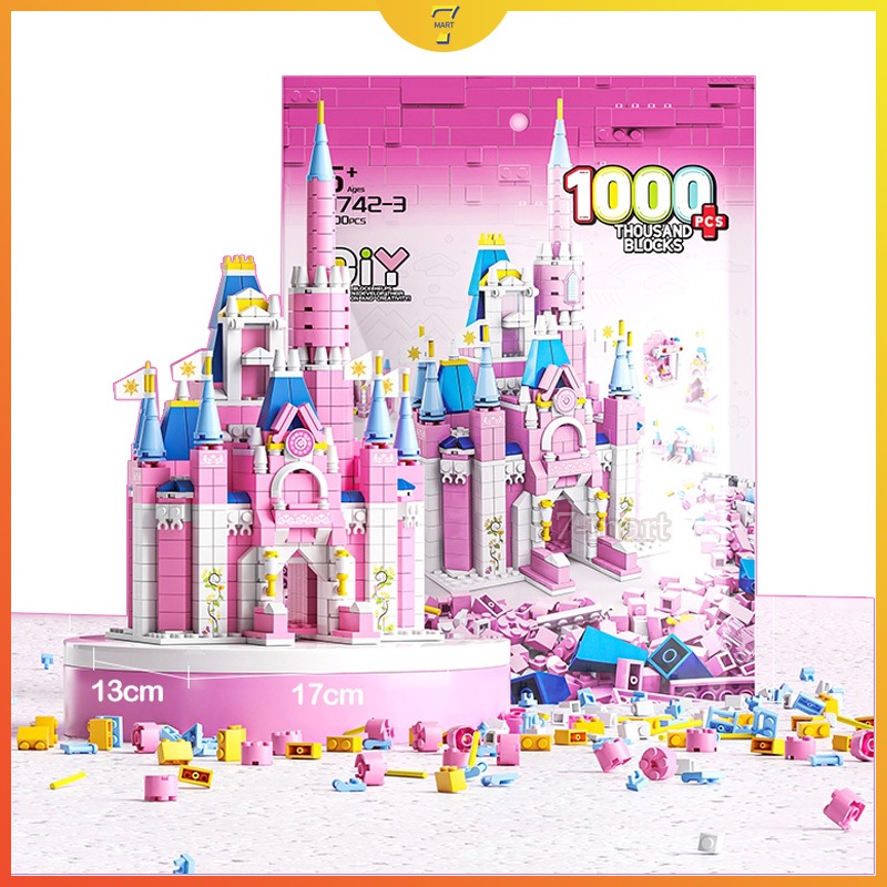 Taj Mahal DIY Toy Block Stacking Nano Block Disney Castle Block Bricks ...