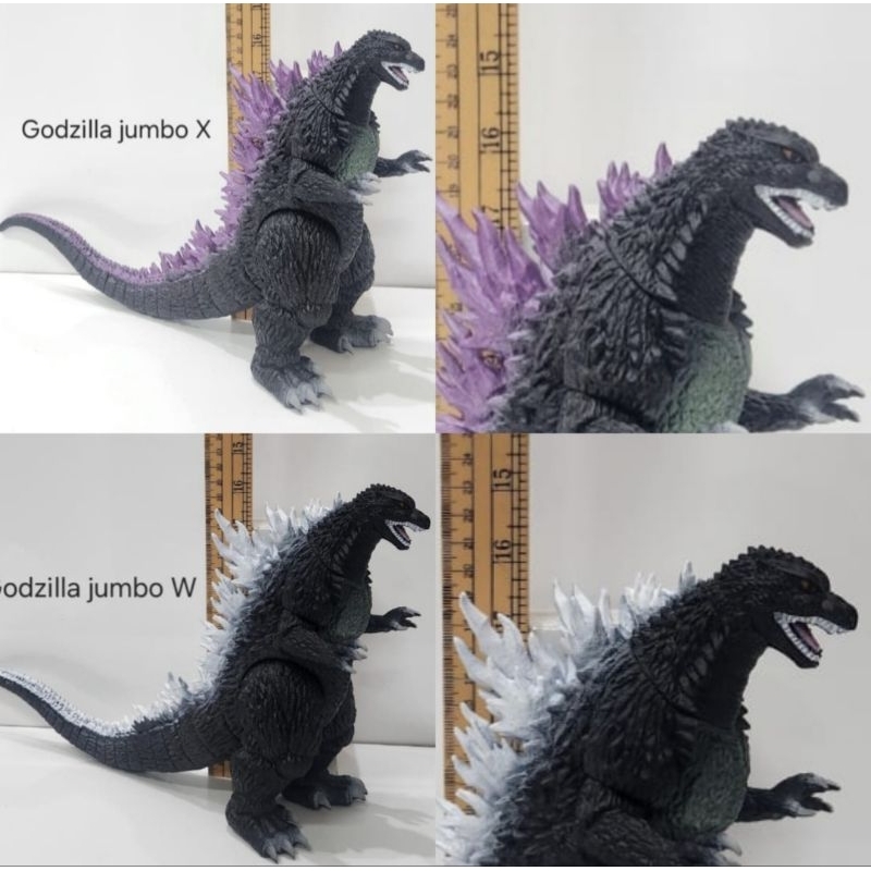 PUTIH UNGU Godzilla jumbo action figure Purple White kaiju monster ...