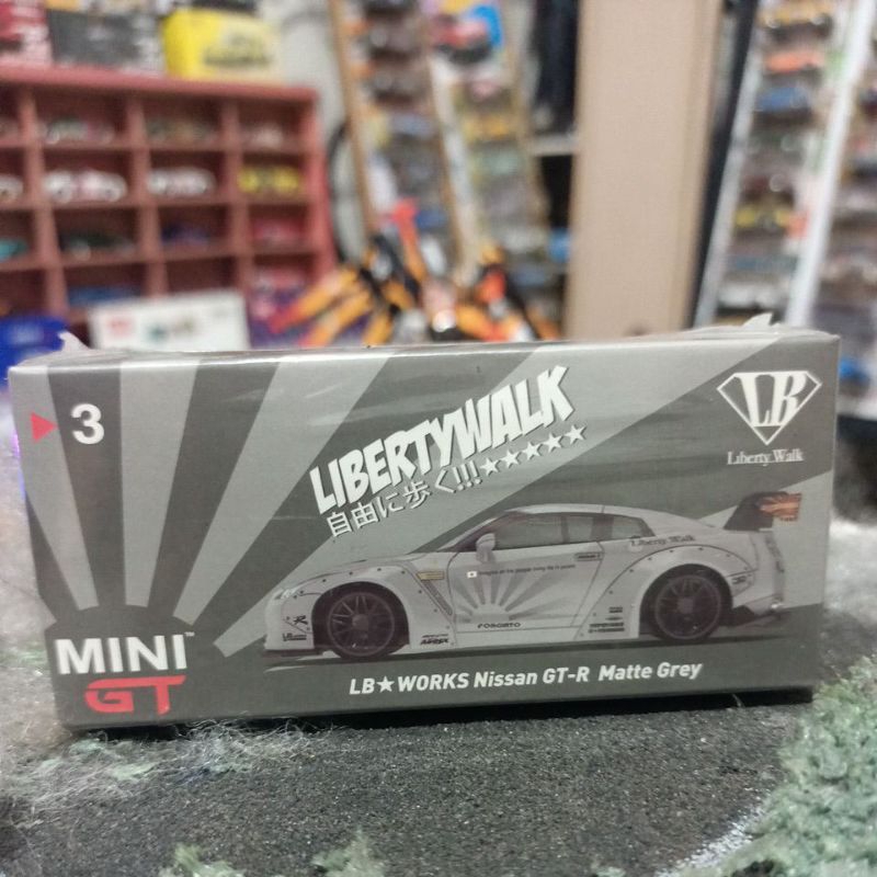 Mini GT*LB WORKS Nissan GT-R Matte Grey | Shopee Malaysia