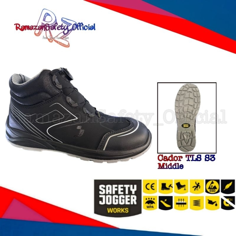 Original Cador S3 Mid TLS Jogger Safety Shoes | Shopee Malaysia