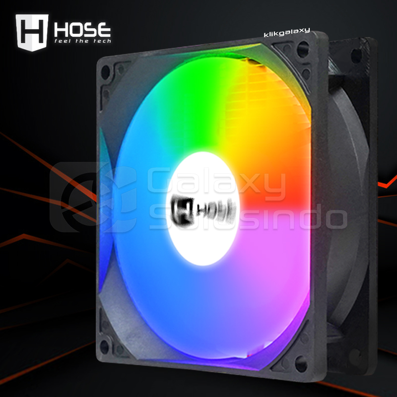 Hose Lexa Gaming Magic Wind Rainbow RGB 80mm Fan Case | Shopee Malaysia