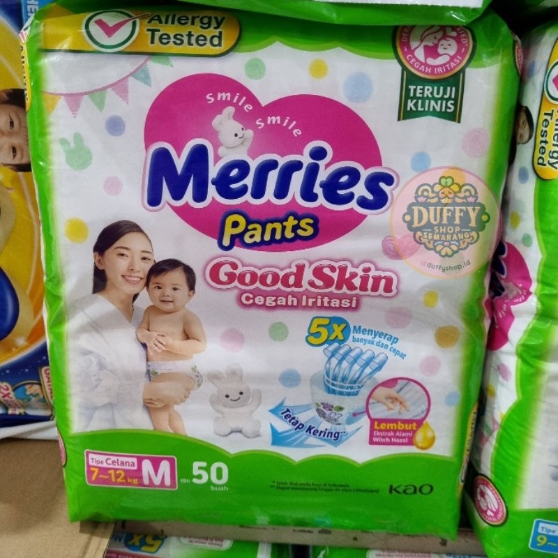 Merries PANTS M CONTENTS 50 DIAPERS (1 BALL) | Shopee Malaysia