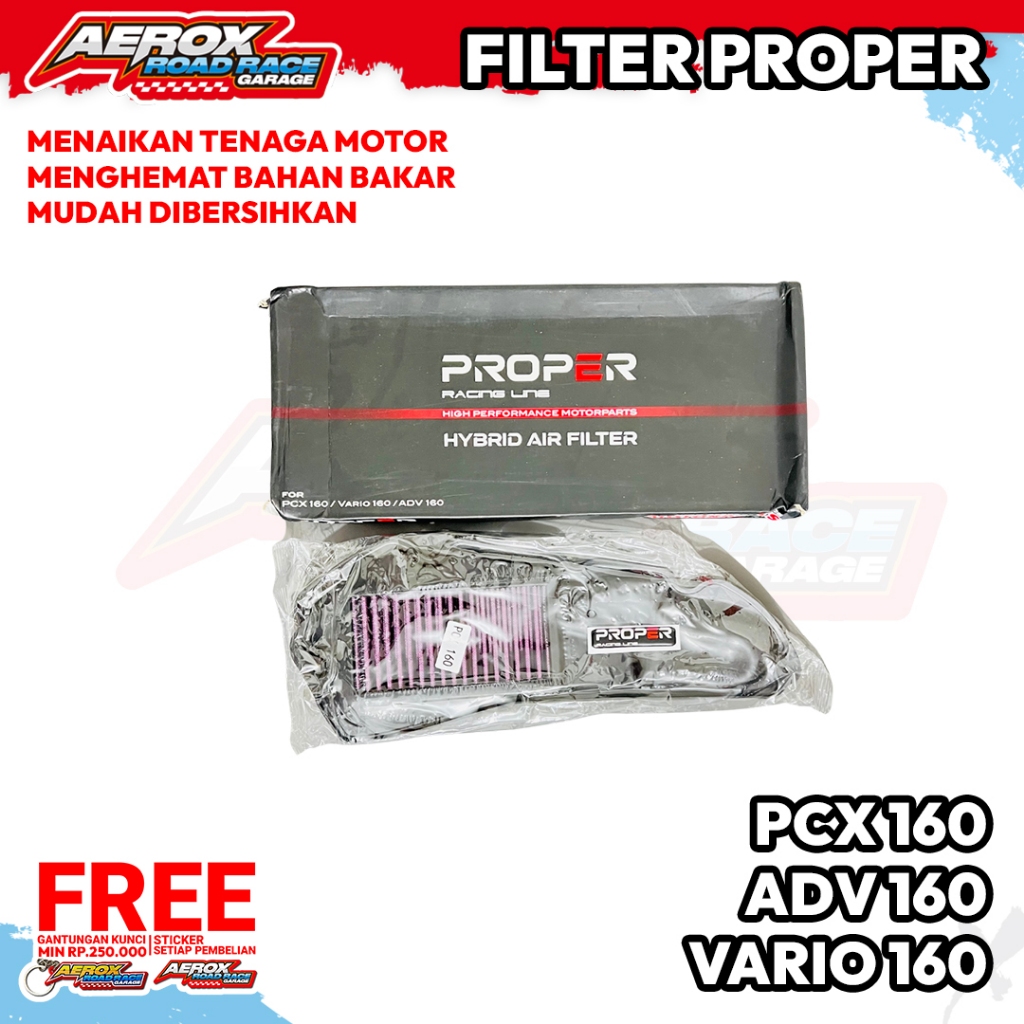 Proper PCX 160 ADV 160 FILTER ORIGINAL PROPER RACING LINE | Shopee Malaysia