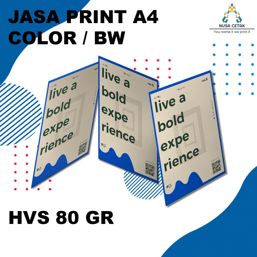Hvs 80 GR A4 Document Printing Services - Black White/Color | Po 1day ...