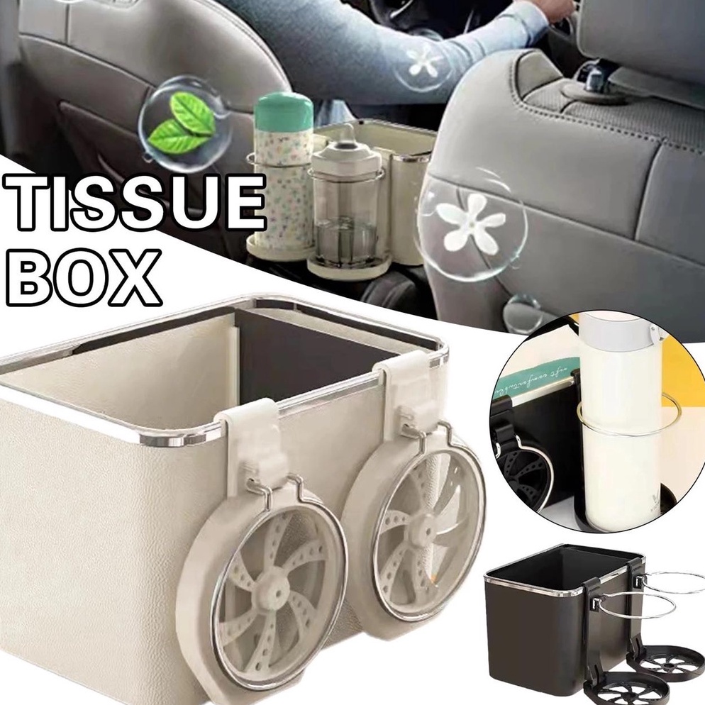 Code N22X Multifunction Tissue Box For Car Armrest Holder Cup Tissue ...