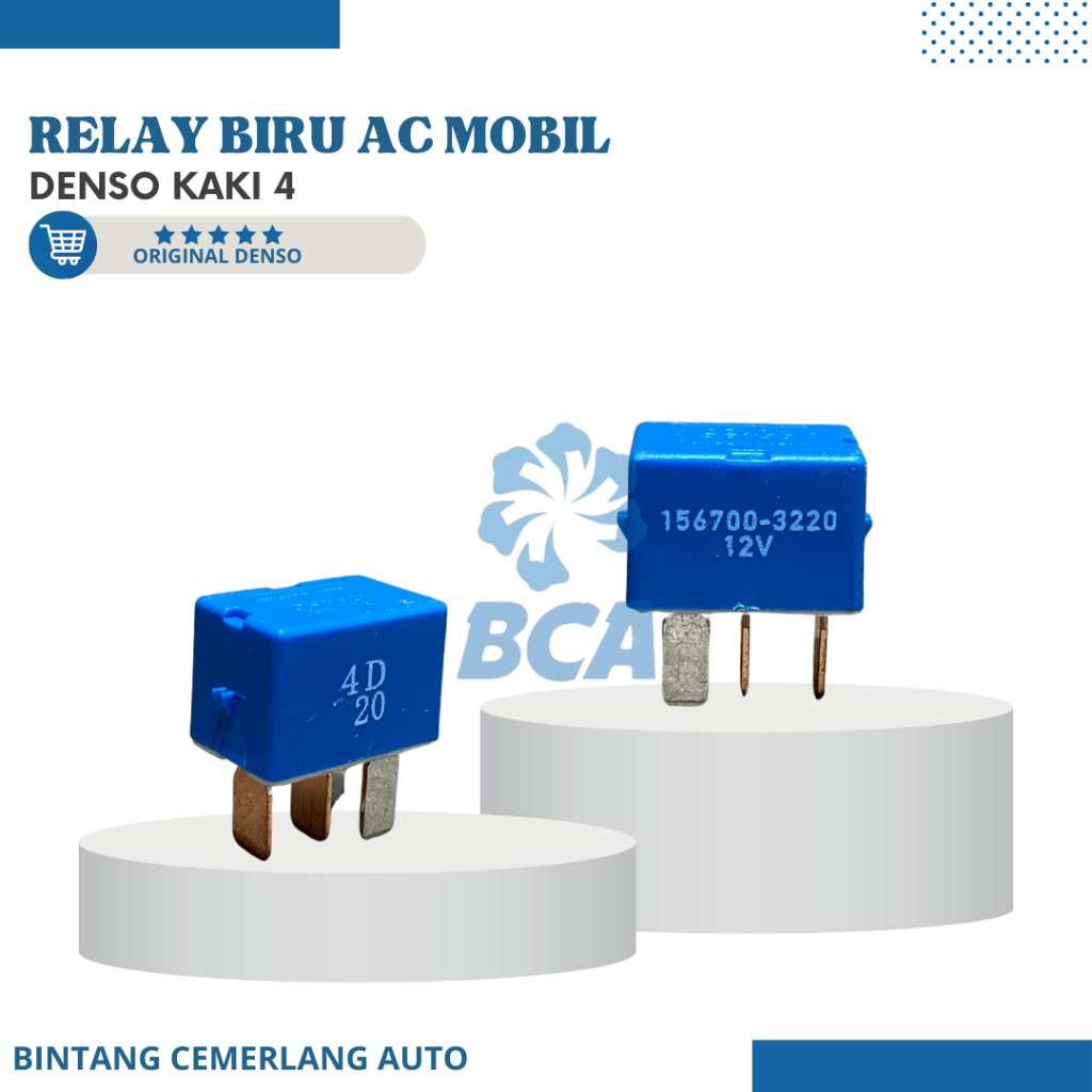 Original 4 Leg Denso Car AC BLUE RELAY | Shopee Malaysia