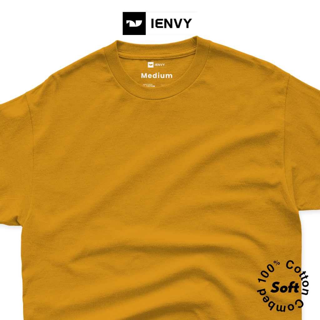 Ninno Nippy x ienvy Children's Plain T-shirt - Mustard | Shopee Malaysia