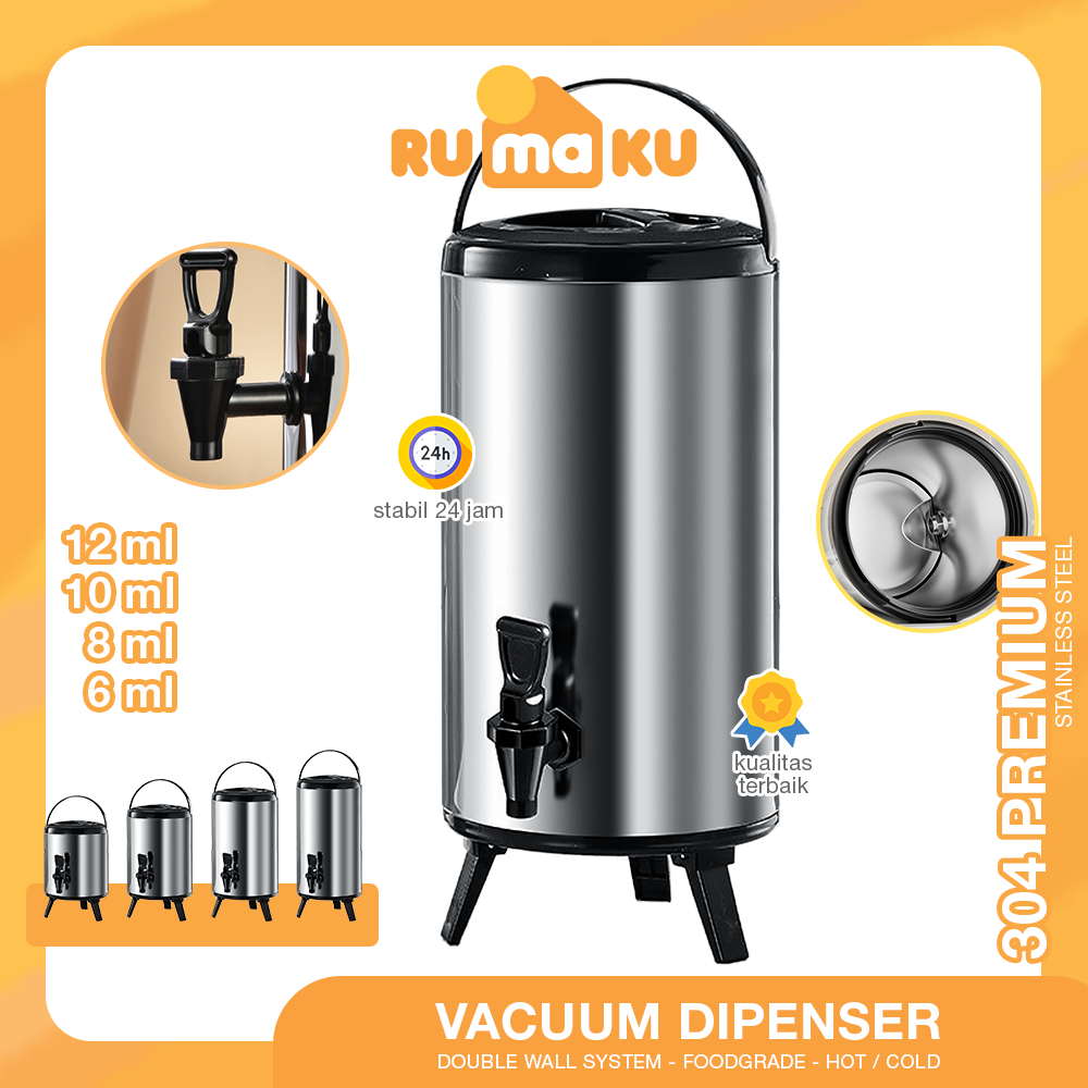 TERMOS R Thermos Jumbo Large Milk Tea Bucket 6 8 12 Liter Multipurpose ...