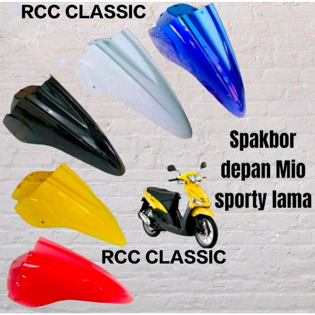 MERAH HITAM PUTIH Old Yamaha Mio Sporty Mio Front Fender Fender Black ...