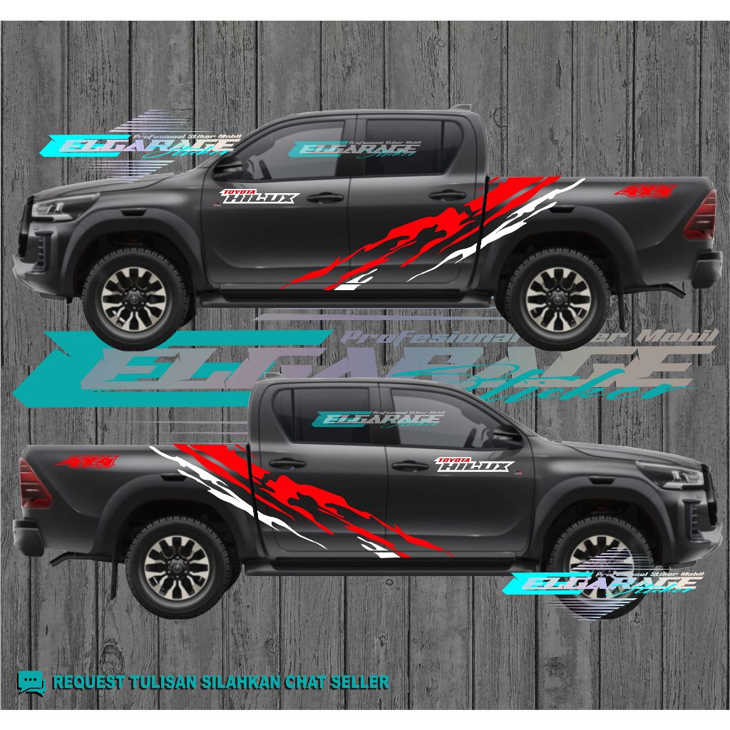 Hilux Car sticker toyota hilux Car Side body sticker Newest hilux Car ...