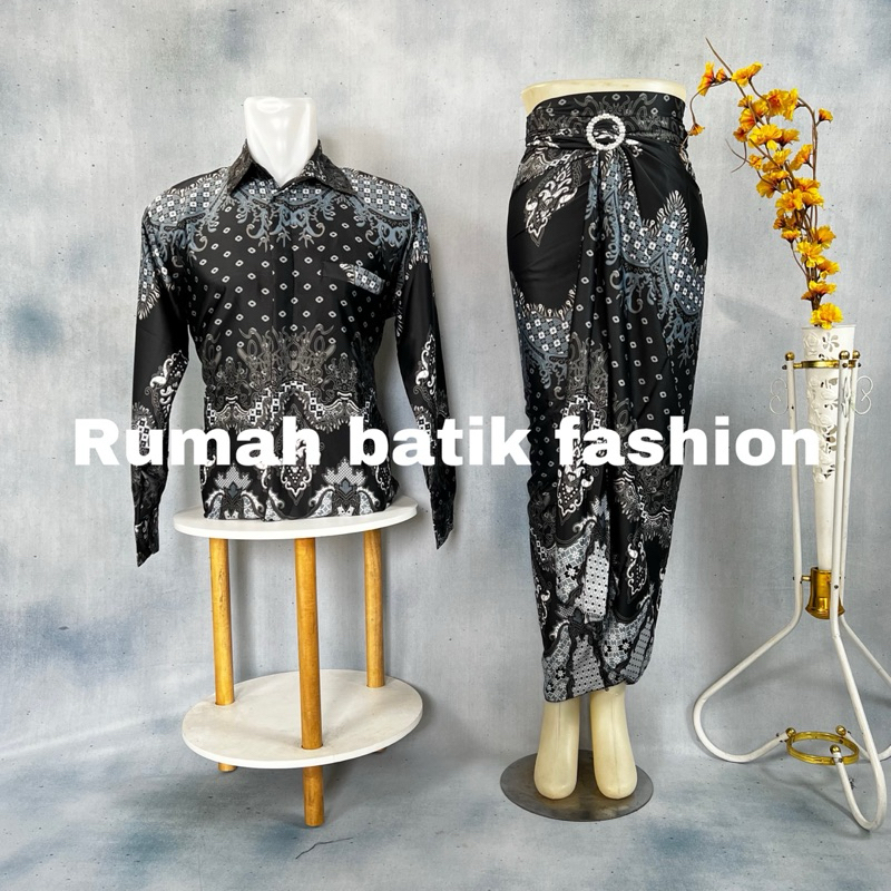 Batik COUPLE/BAJU BATIK COUPLE/BATIK SET/BATIK Long Sleeve/BATIK COUPLE ...
