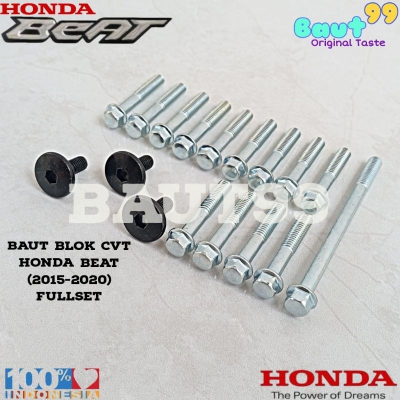 Honda Beat CVT Block fullset Bolt (2015-2020) | Shopee Malaysia