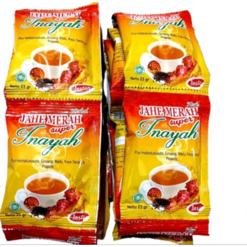 MERAH Package Of 5 Red Ginger Sachet Super Plus Black Seed - Ginseng ...