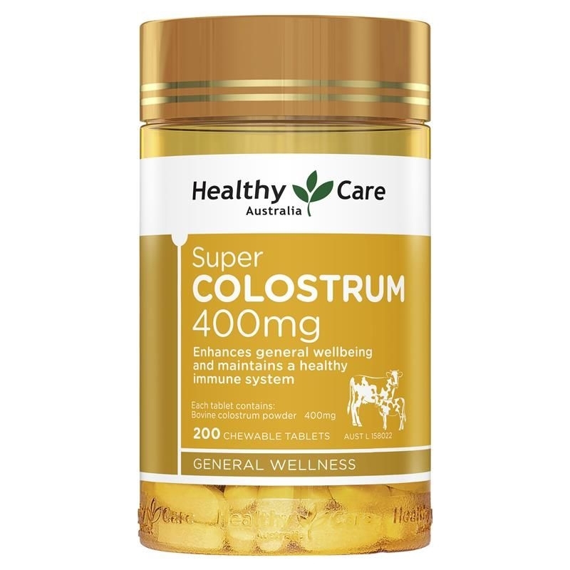 Healthy Care Super Colostrum Contents 200 chewable Tablets | Shopee ...
