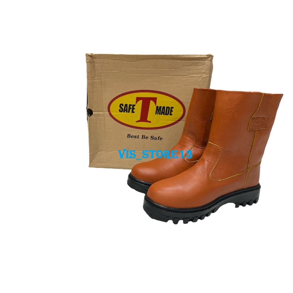 Safe T Made safety Boot STMI-K95-C Shoes Steel Toe Artificial Leather ...