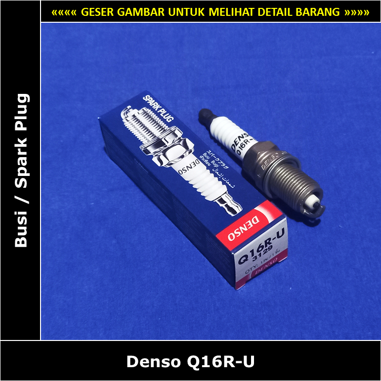 Toyota Corolla Twincam 1600 cc Carburetor Spark Plug 4A AE92 1987-1989 Denso Q16R-U Spark Plug ...