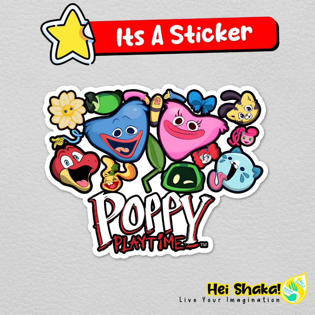 Poppy Playtime Cute Sticker Gamer Gaming Vinyl Waterproof | Shopee Malaysia