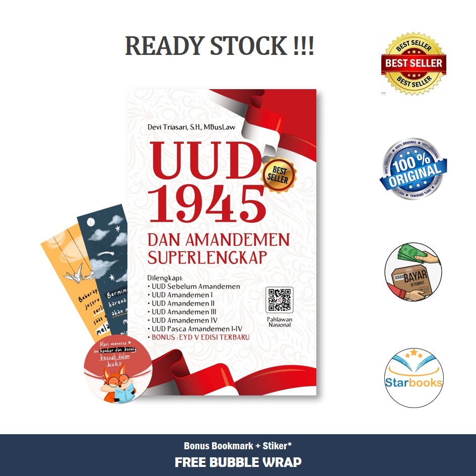 Supercomplete 1945 UUD Book And Amendments - True Bright (Law) | Shopee ...