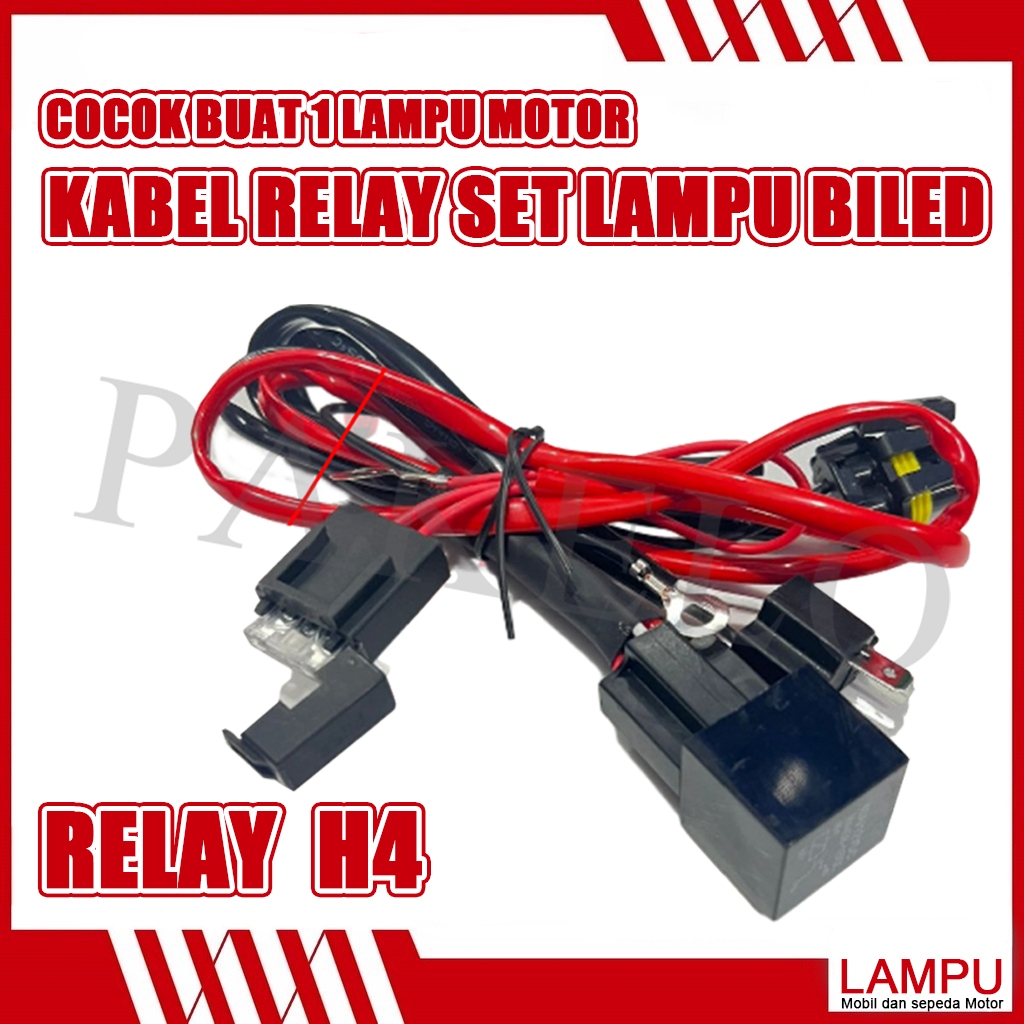 MERAH Original BILED RELAY CABLE AND MOTORCYCLE HID RELAY | Motorcycle ...