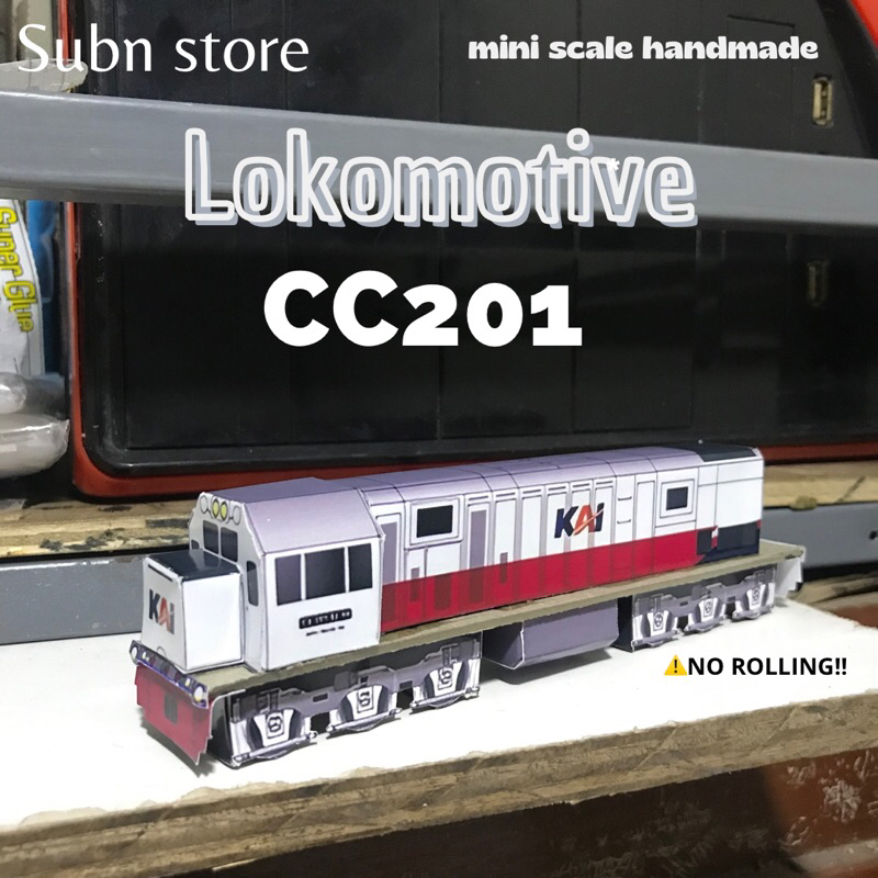 Miniature Papercraft Locomotive CC201 Made Of Duplex Detailing ...