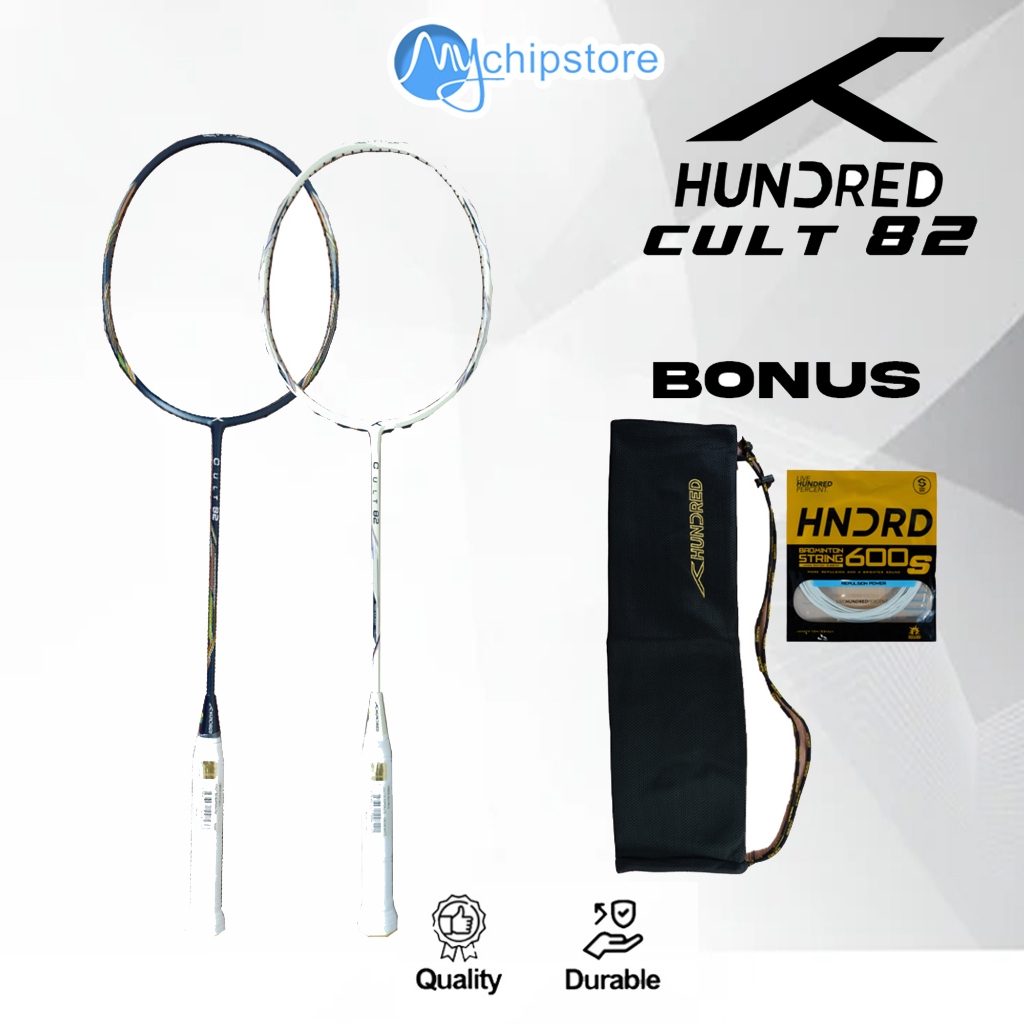 Original BADMINTION RACKET HUNDRED CULT 82 | Shopee Malaysia