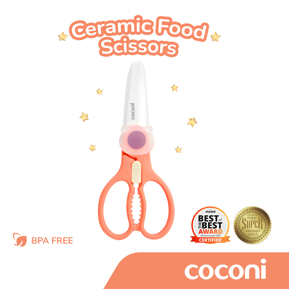 Coconi Baby Ceramic Food Scissors | Baby Food Ceramic Scissors | Shopee ...