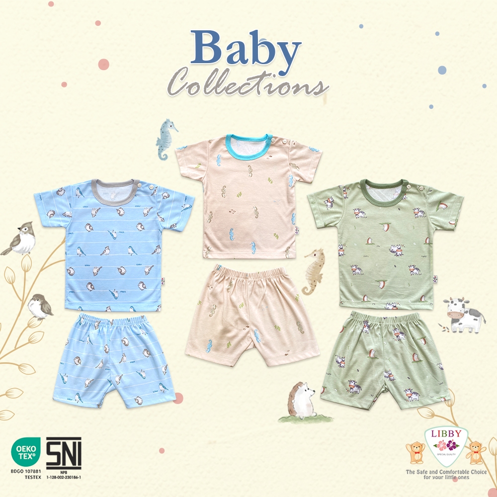 LIBBY Baby Collections Short Sleeve Pajama Set for Boys and Girls (1 ...