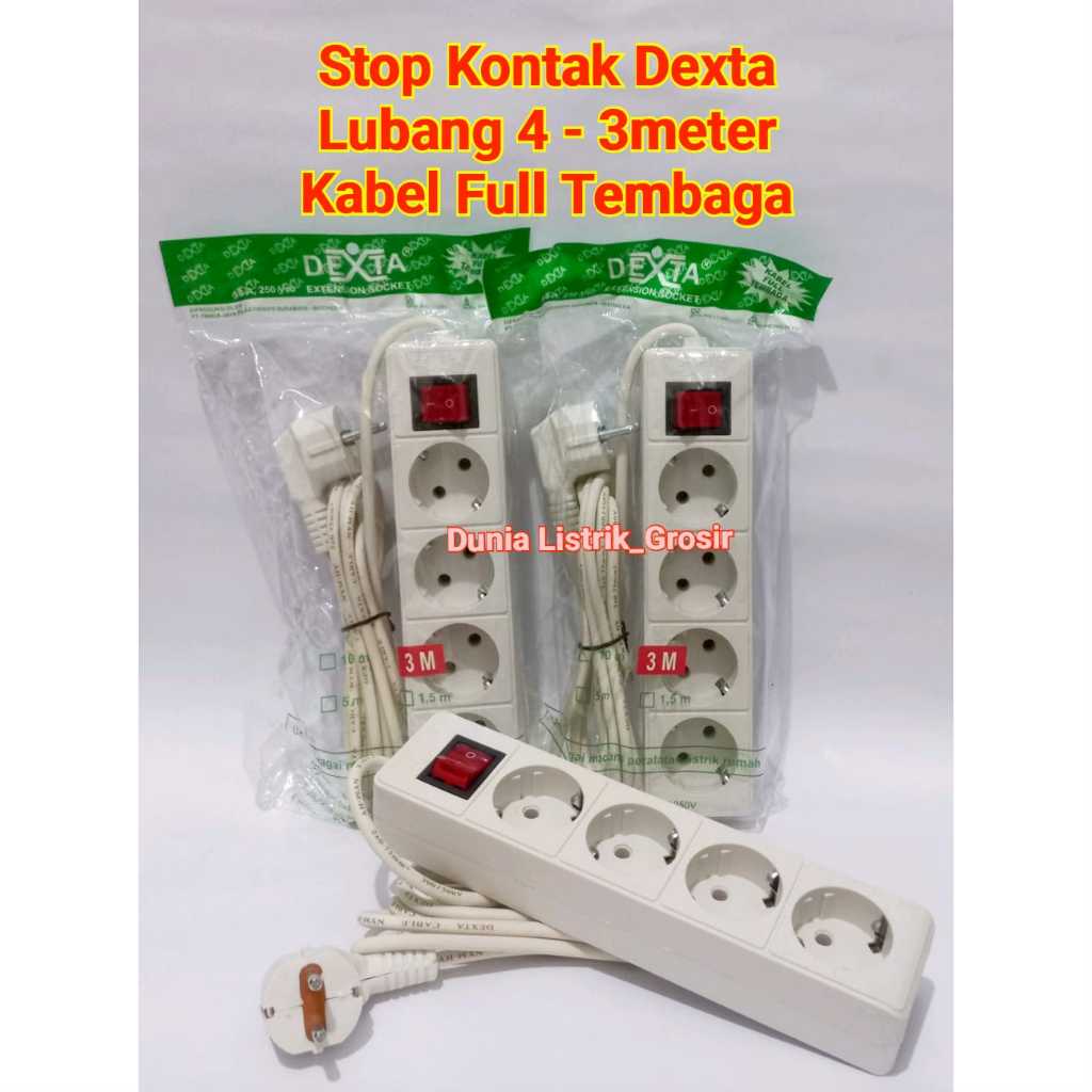 HIJAU Socket Terminal Plus Green Dexta Ground Cable Hole 4 - 3 Meters ...