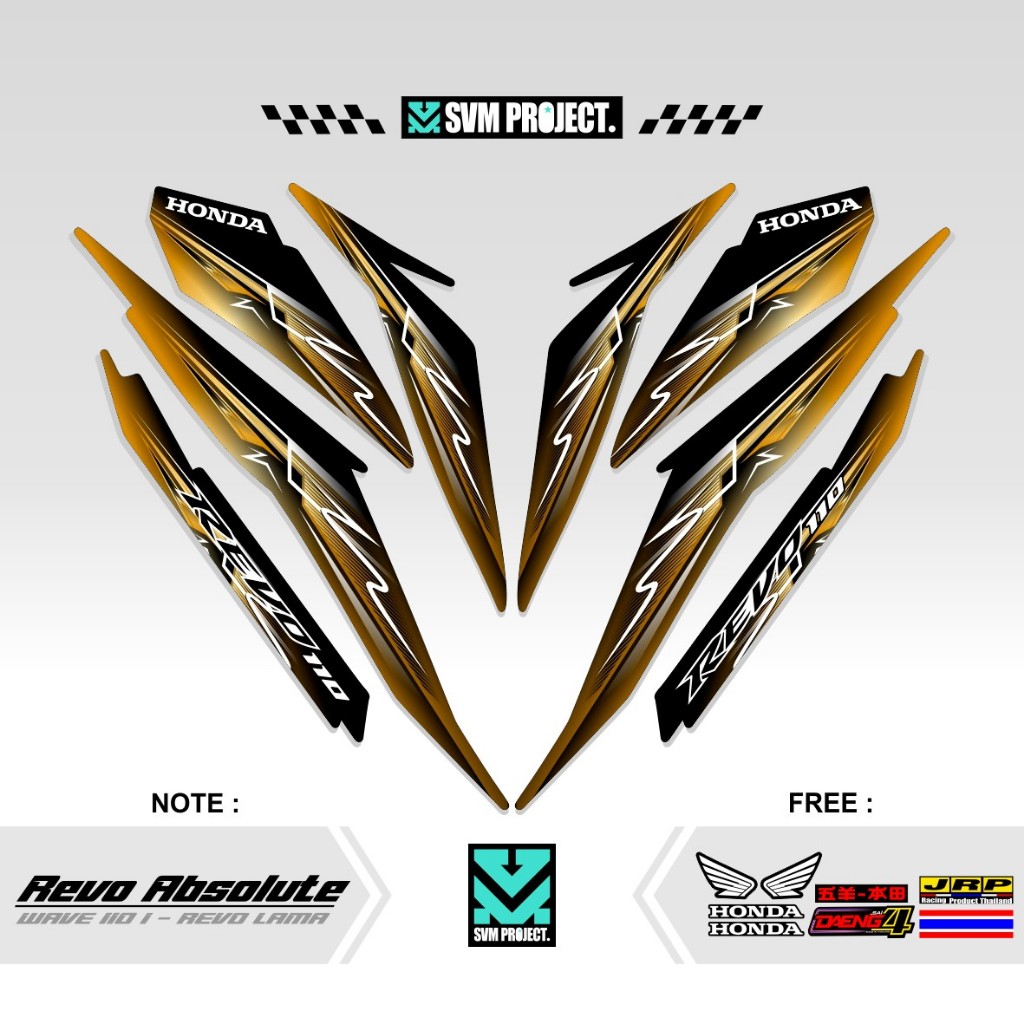 STRIPING ABSOLUTE REVO 110 CW MOTIF 102 / STICKER ABSOLUTE REVO 110 ...