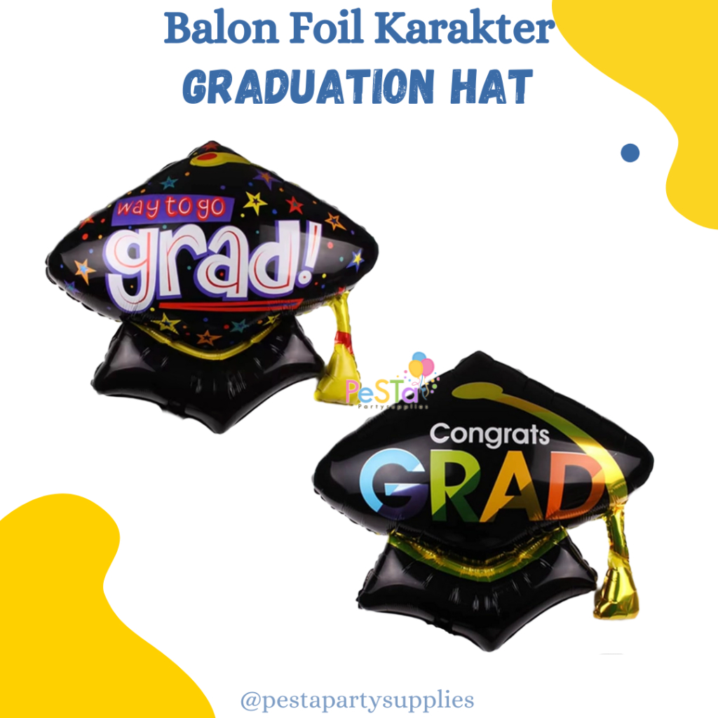 Graduation Theme Foil Balloons/Graduation Character Jumbo Graduation ...