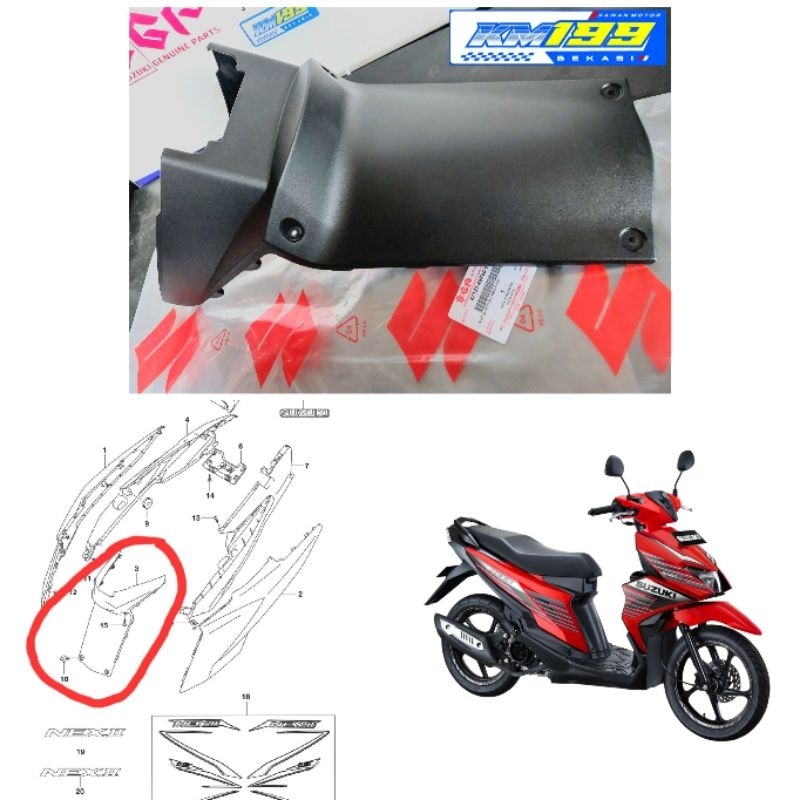 MESIN Original SGP Suzuki Nex II 2 Lower Seat Tank Engine Cover ...