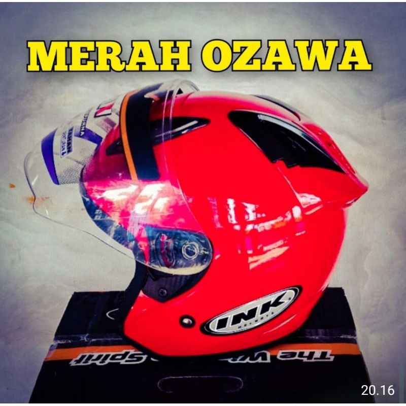 Osaka premium ink half face helmet | Shopee Malaysia