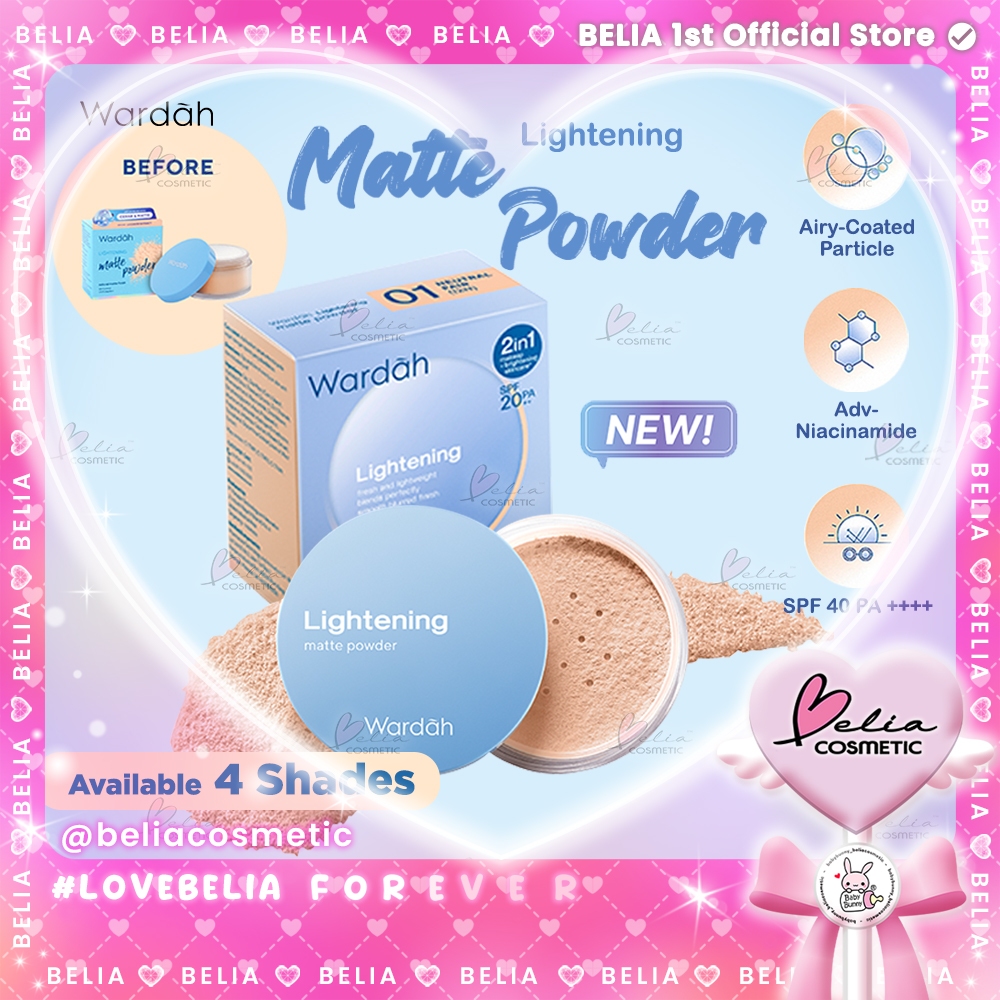 BELIA Wardah Lightening Matte Loose Powder 20g (warda Loose Powder ...