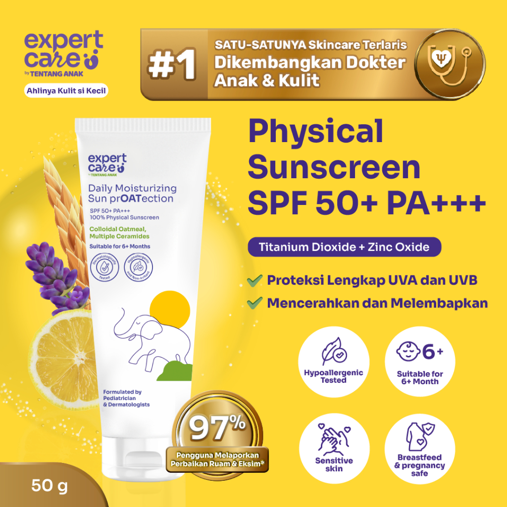 Expert Care Daily Physical Sunscreen SPF 50+ PA+++ - 50 gr Mothers ...