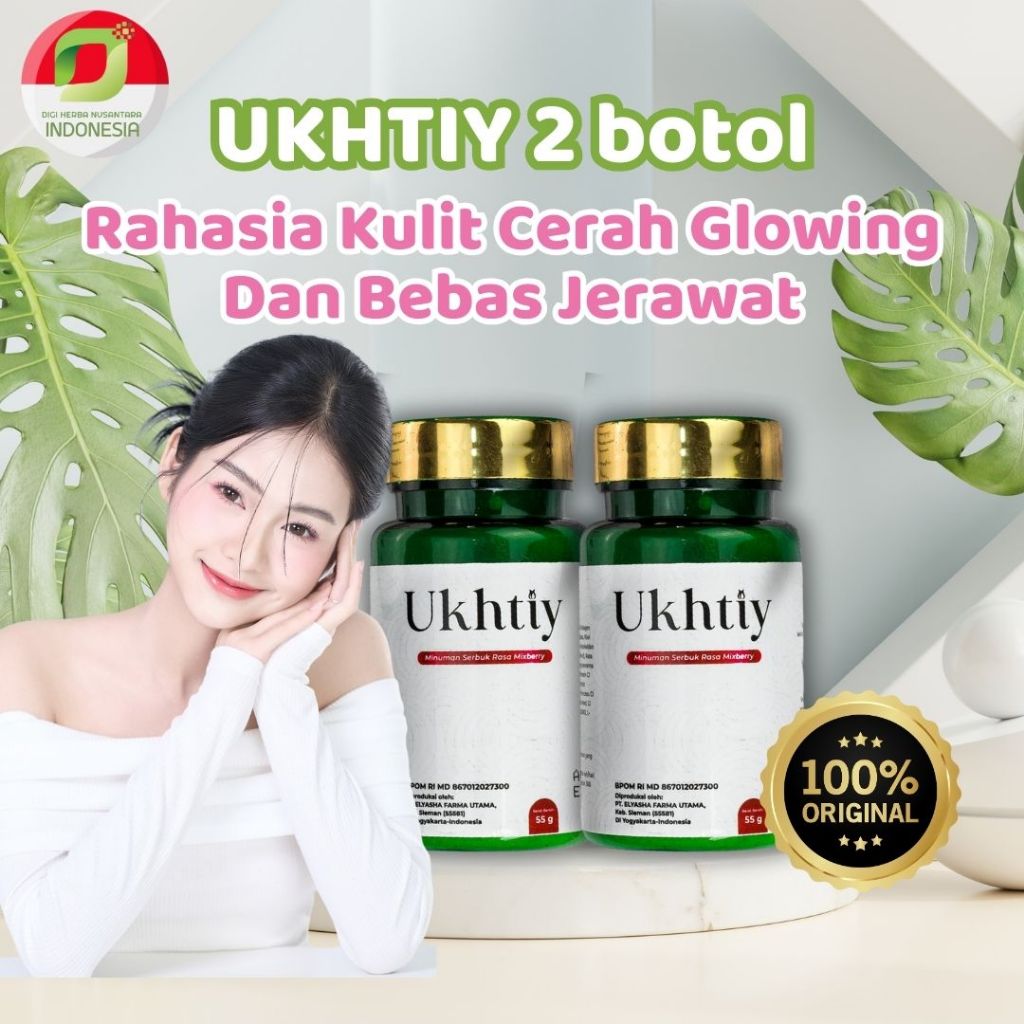 Ukhtiy Collagen Original Body Whitening Brightens Skin - 2 Bottles ...