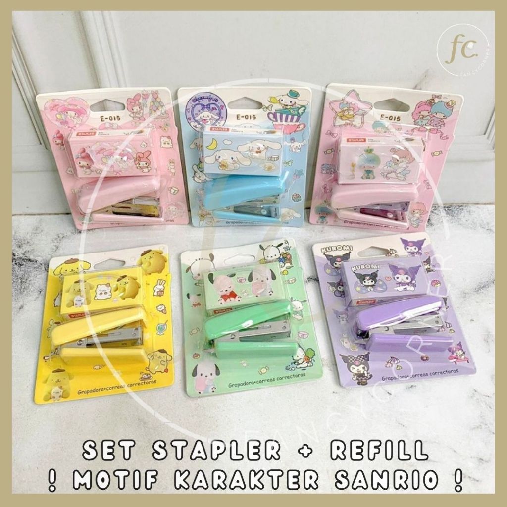 2 in 1 Package Contains Stapler / Hekter / Staples Steples Checker Mini ...